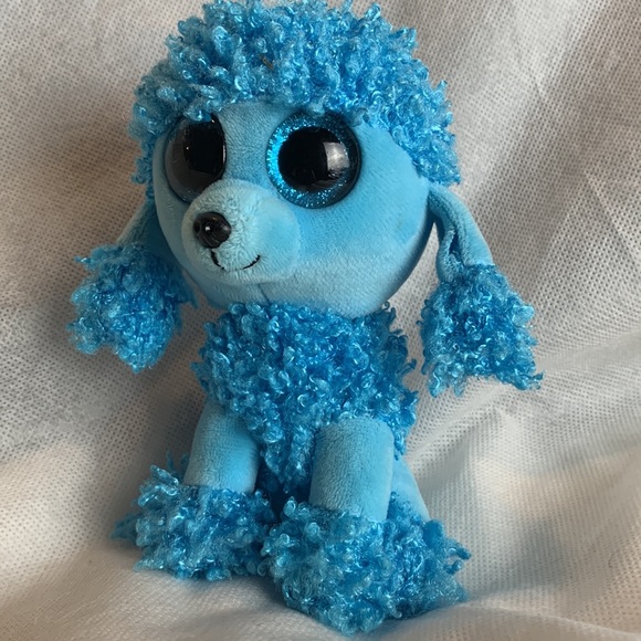 Ty | Toys | Ty Mandy Beanie Boos Blue Poodle Puppy Plush Stuffed Animal ...